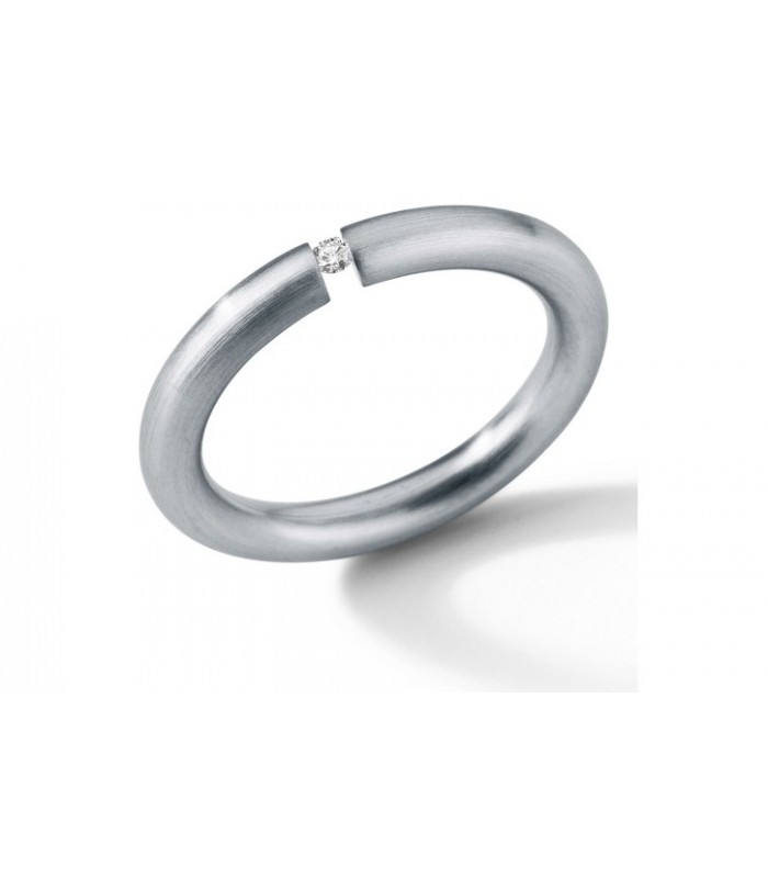 Rund ring, humphrey ring, diamond ring, steel ring